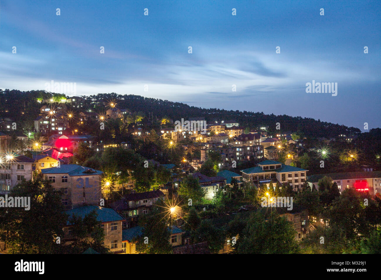Night view of Mount Lu in Jiangxi, Jiujiang Stock Photo - Alamy