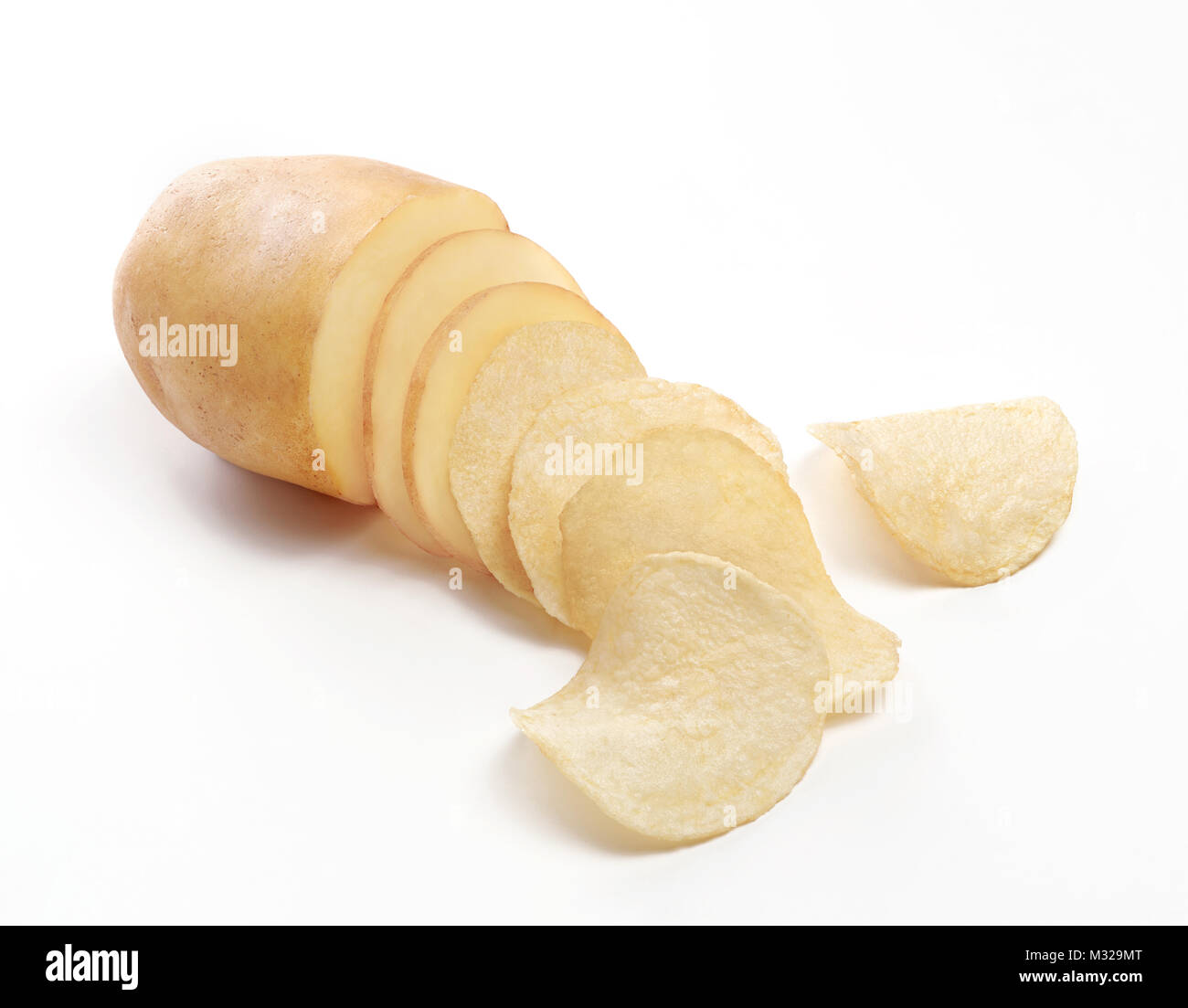 Close up slice raw potato Cut Out Stock Images & Pictures - Alamy