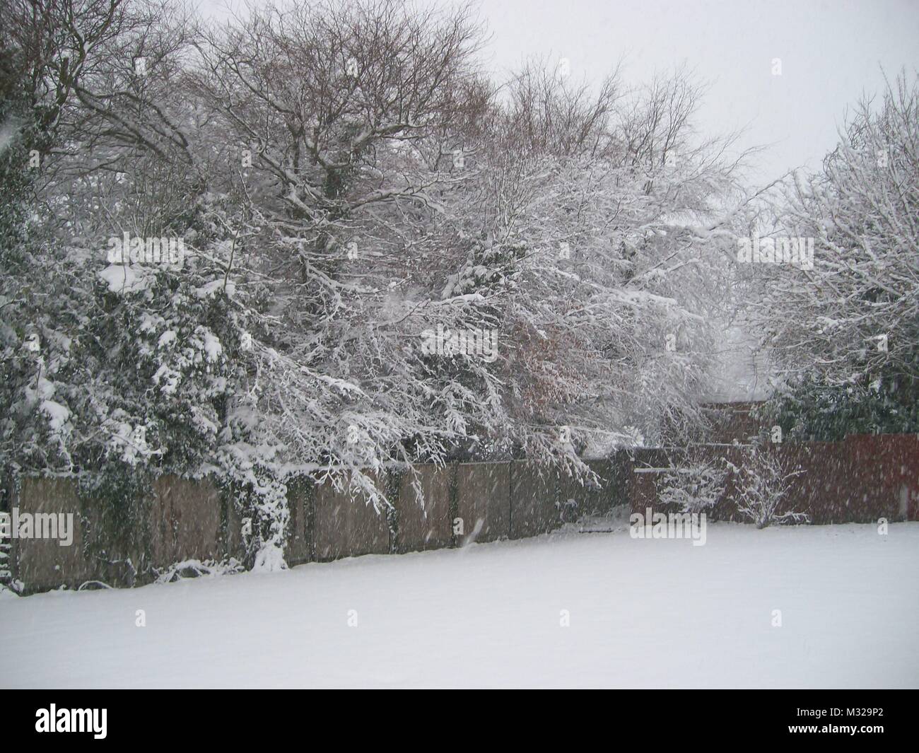 A snowy winter in Chesterfield Stock Photo - Alamy
