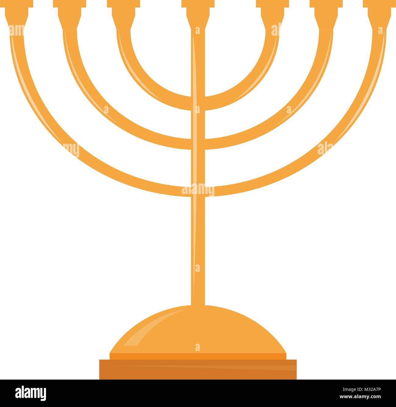 Isolated golden candlestick Stock Vector Image & Art - Alamy