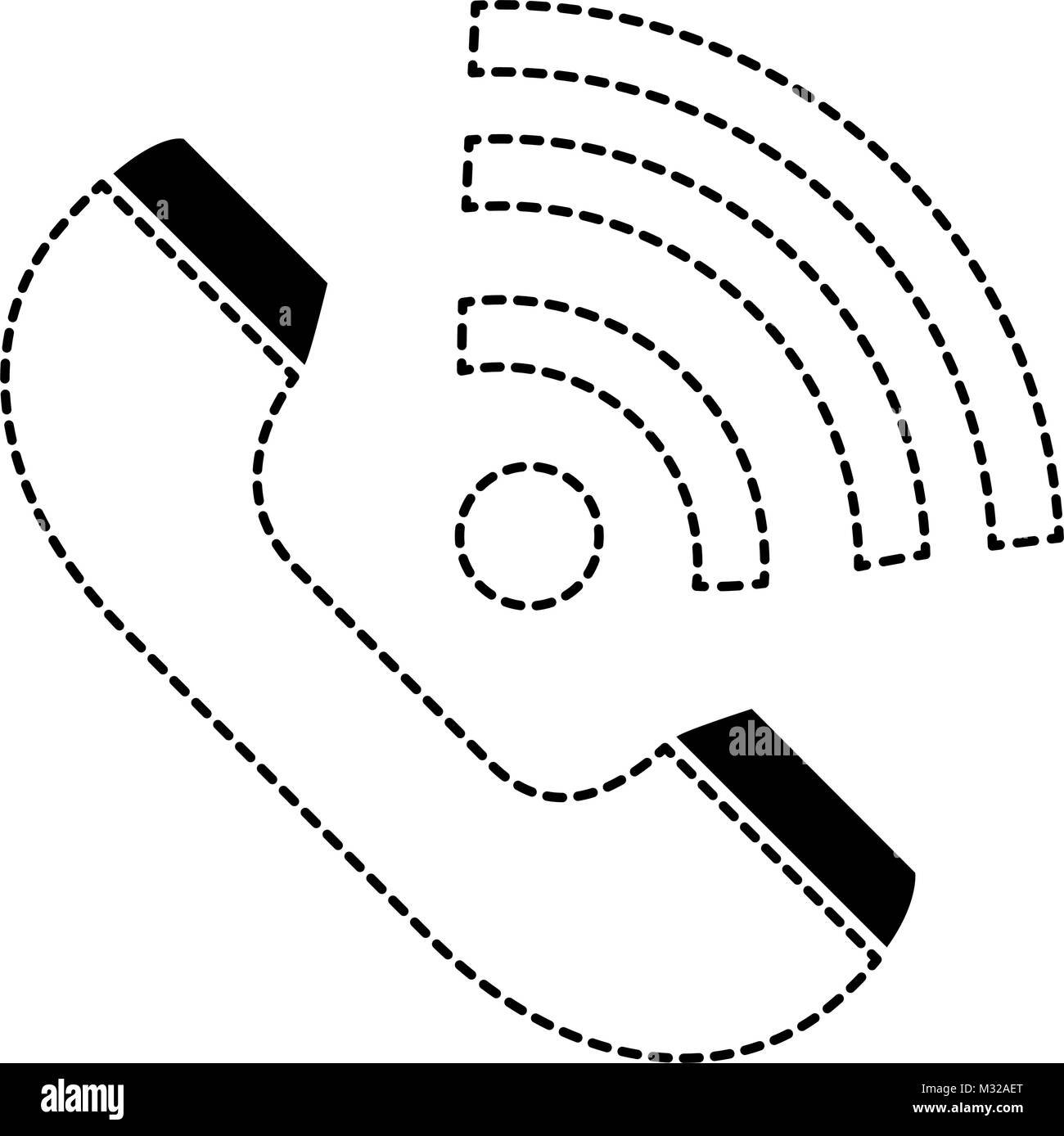 Retro telephone clipart Black and White Stock Photos & Images - Alamy