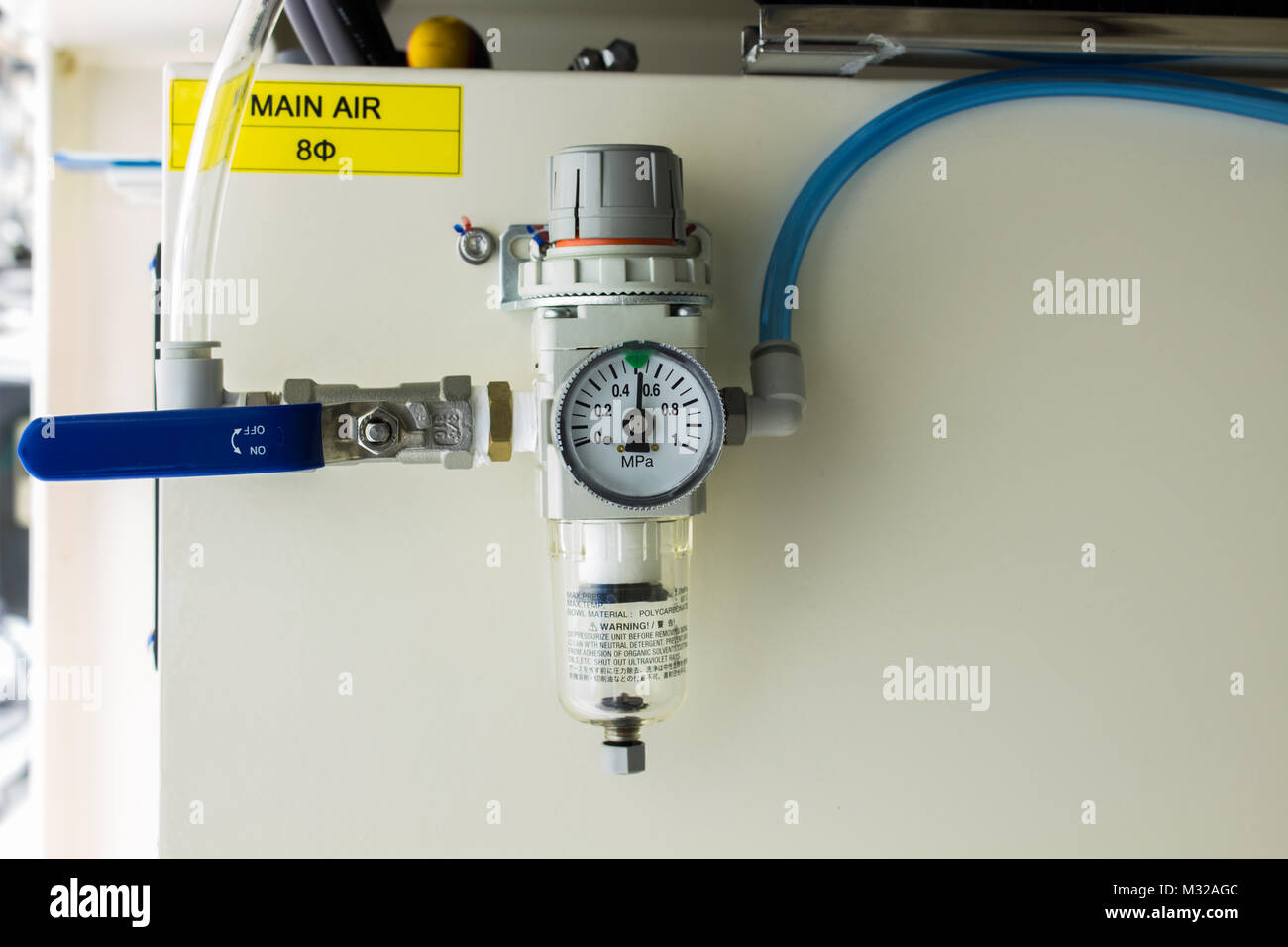 The air filter used in pneumatic system Stock Photo - Alamy