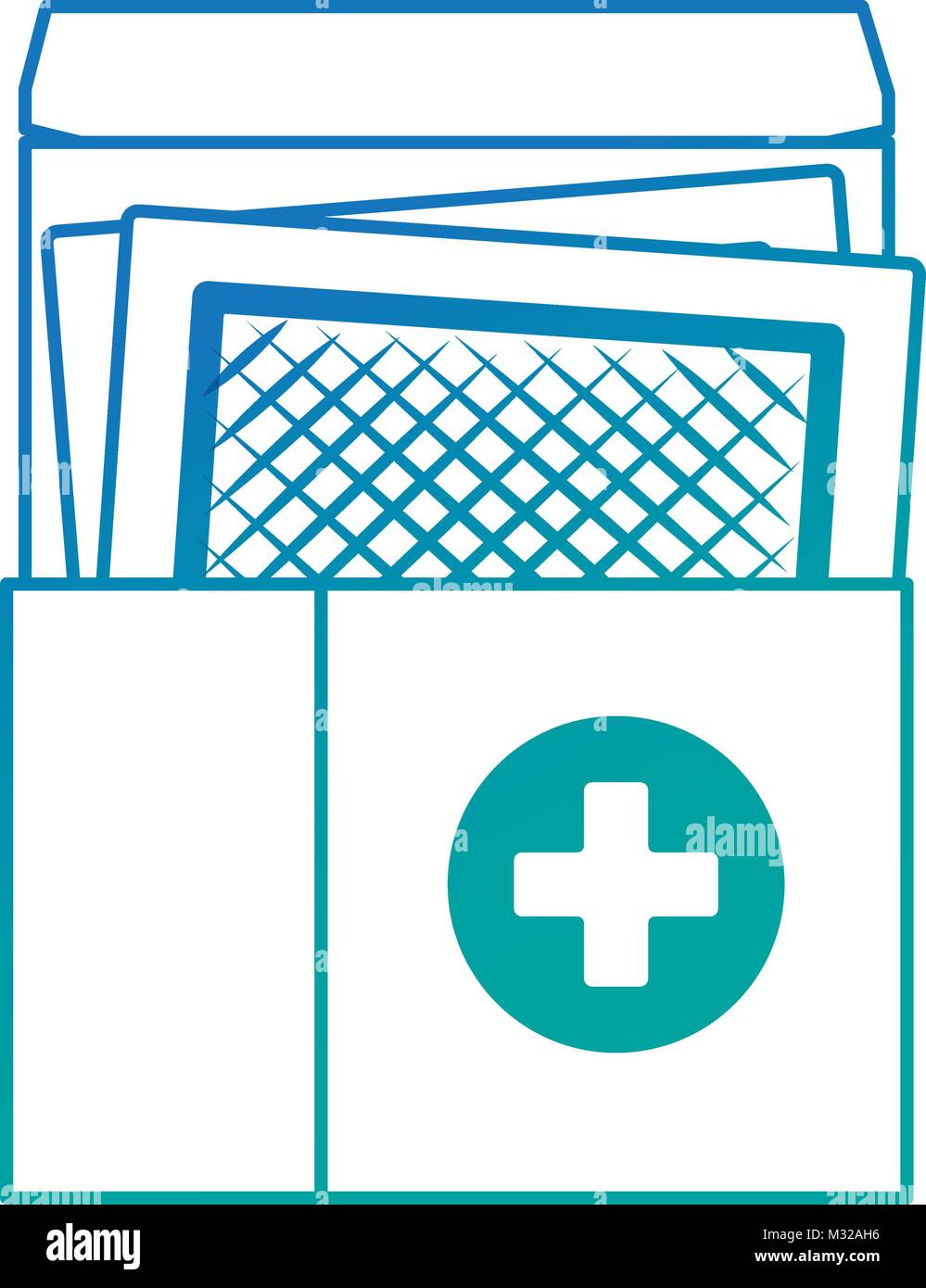 medical box with medicinal patches Stock Vector Image & Art - Alamy