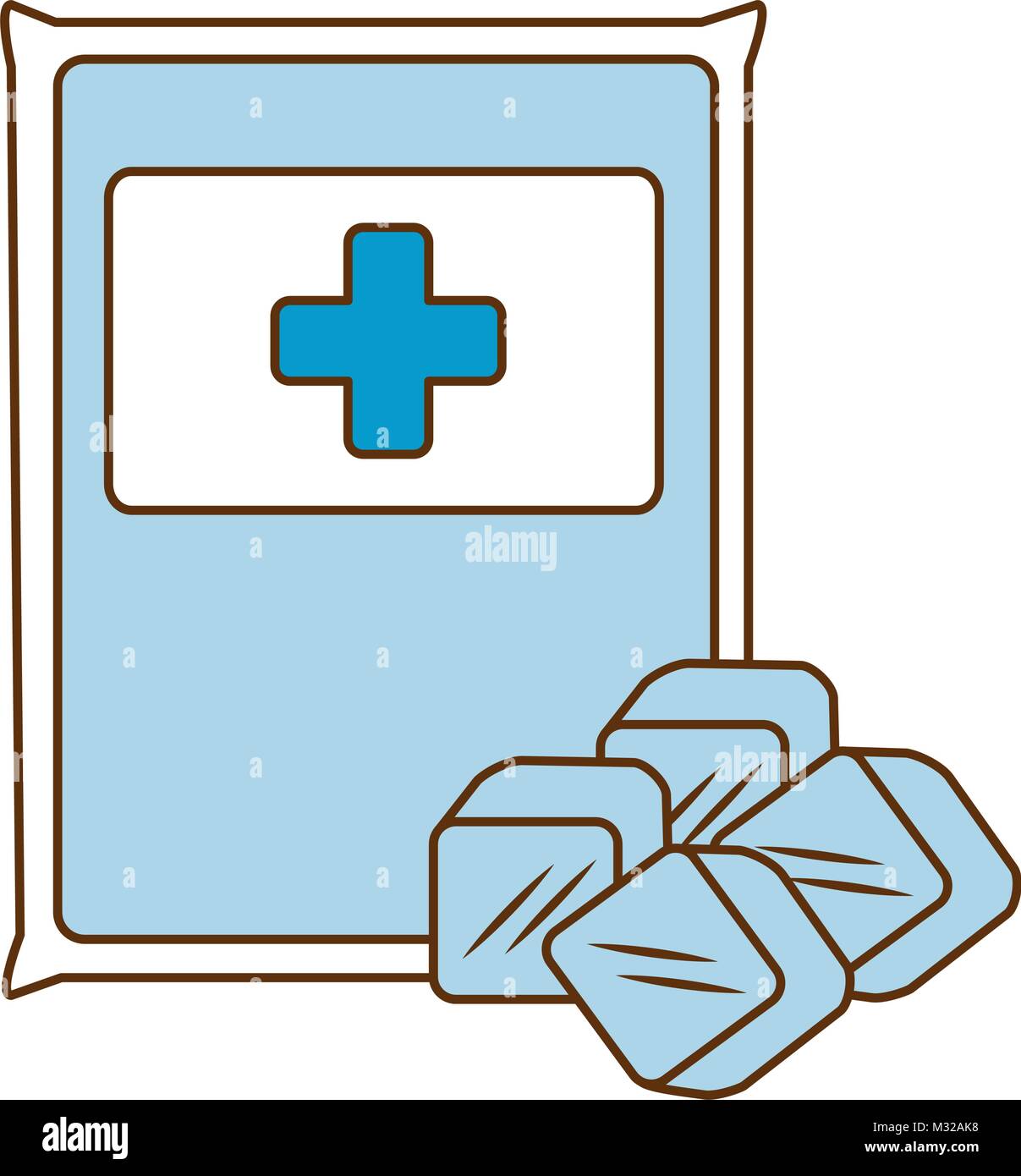 Bag Of Ice Cubes Clipart