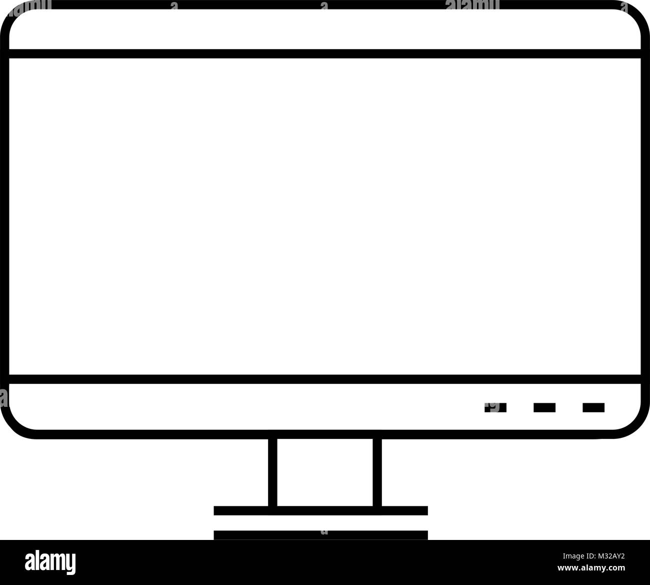 monitor computer isolated icon Stock Vector Image & Art - Alamy