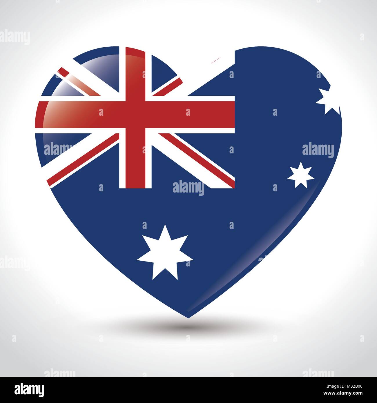 The flag of Australia with Union Jack and stars Stock Vector Image ...