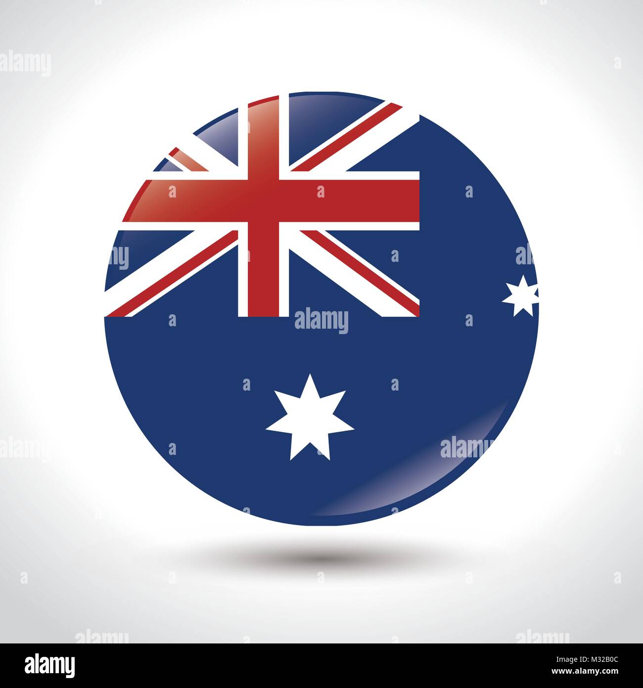 The flag of Australia with Union Jack and stars Stock Vector Image ...