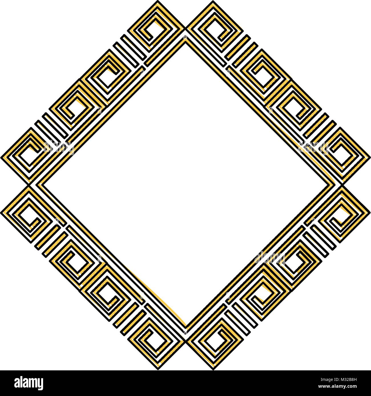 diamond geometric frame icon Stock Vector Image & Art - Alamy