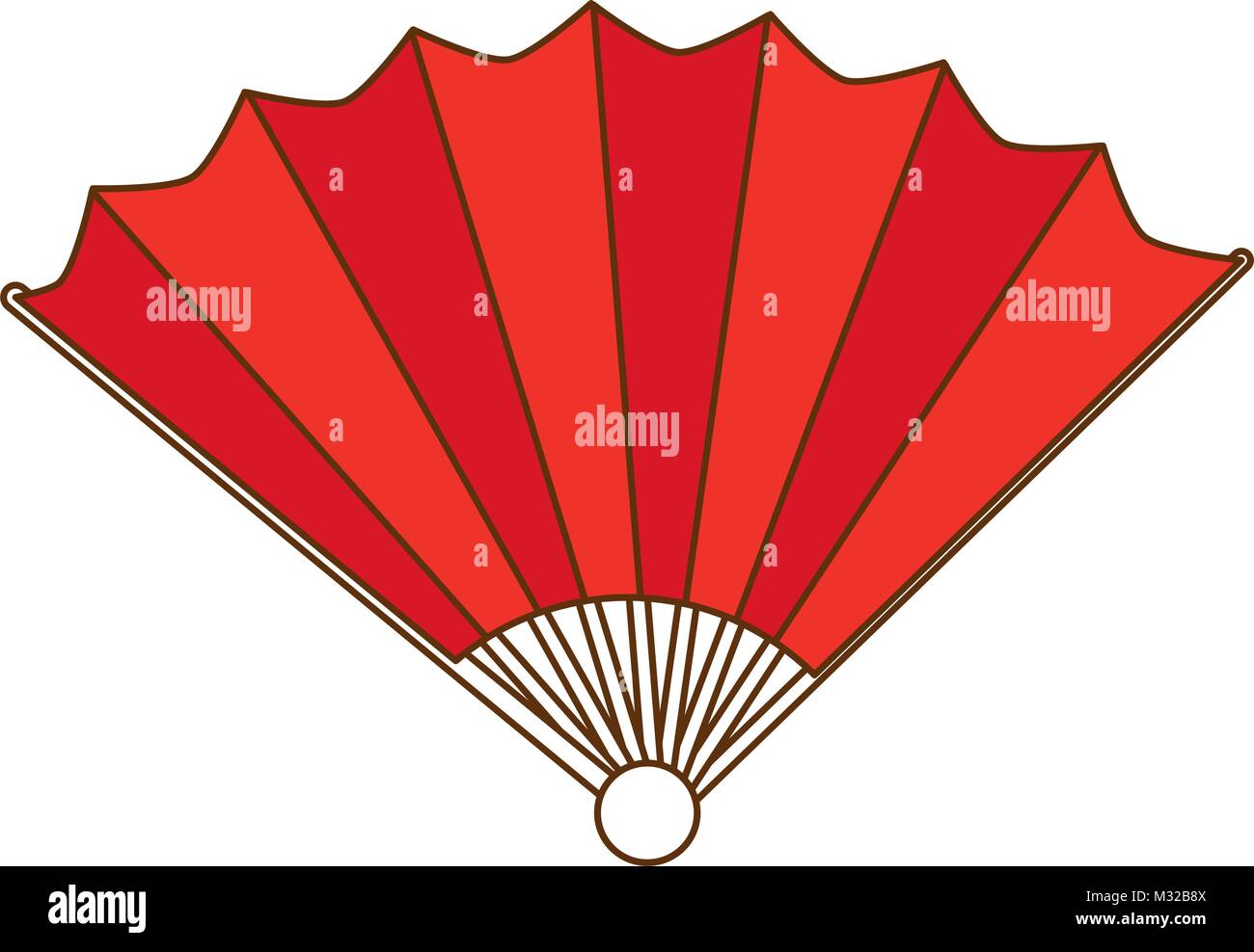 chinese fan decorative icon Stock Vector Image & Art - Alamy