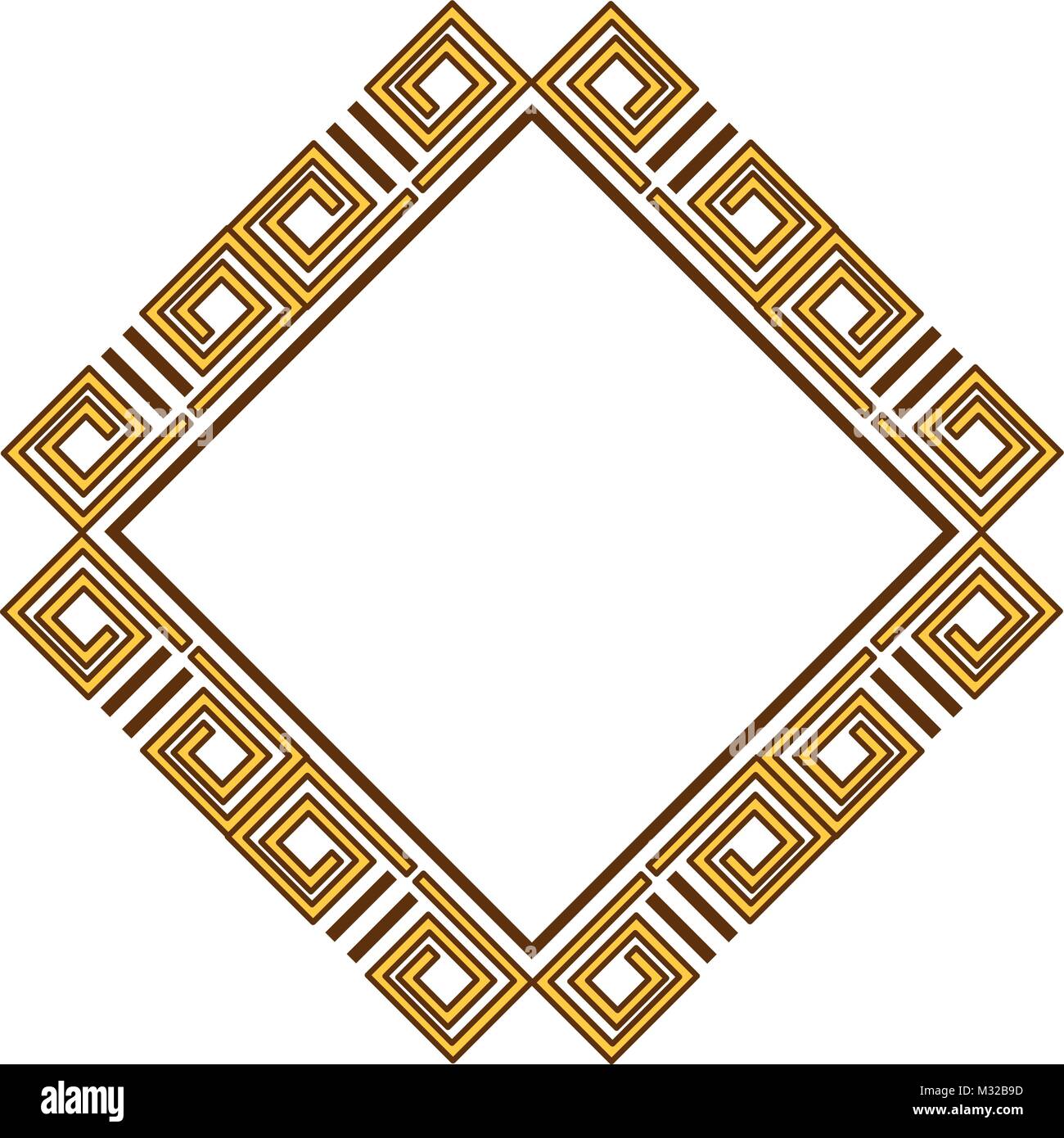 diamond geometric frame icon Stock Vector Image & Art - Alamy