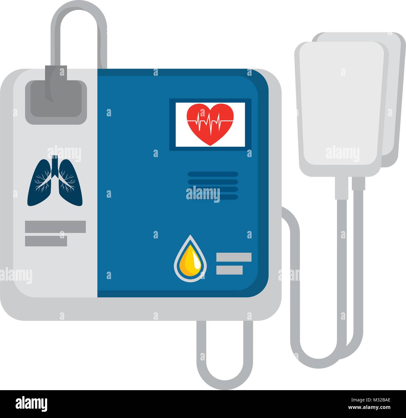 Electrocardiography machine Stock Vector Images - Alamy