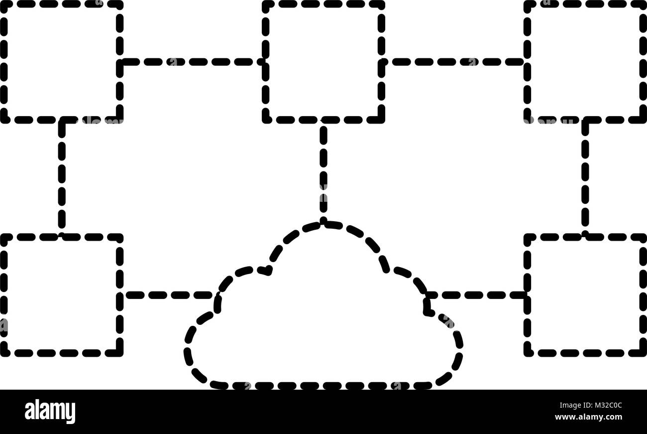 cubes network isolated icon Stock Vector Image & Art - Alamy