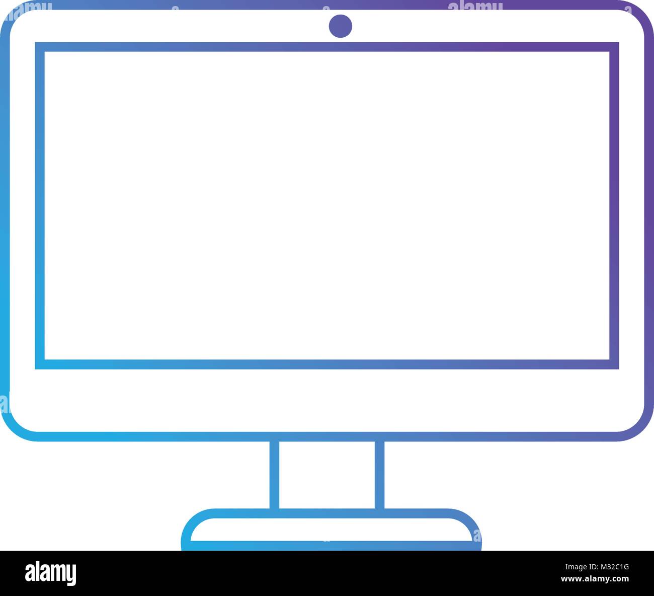 monitor computer isolated icon Stock Vector Image & Art - Alamy
