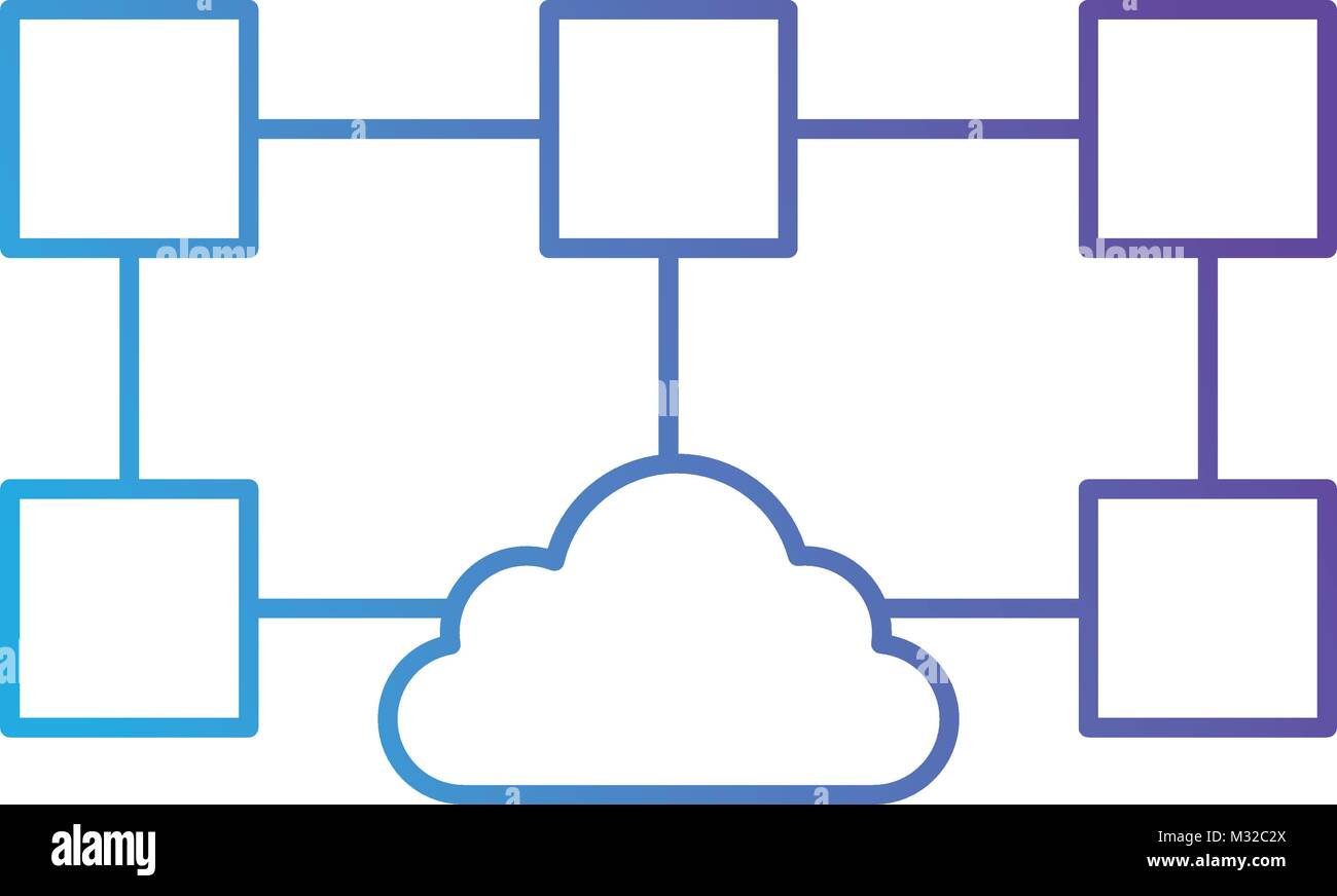 cubes network isolated icon Stock Vector Image & Art - Alamy