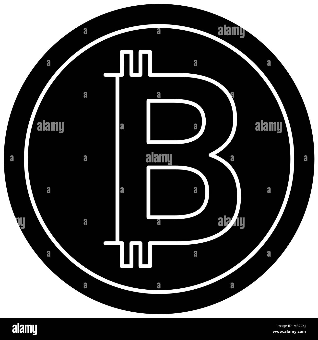 bitcoin virtual money icon Stock Vector Image & Art - Alamy