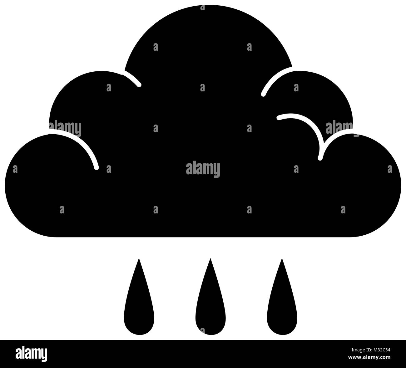 weather cloud rainy icon Stock Vector Image & Art - Alamy