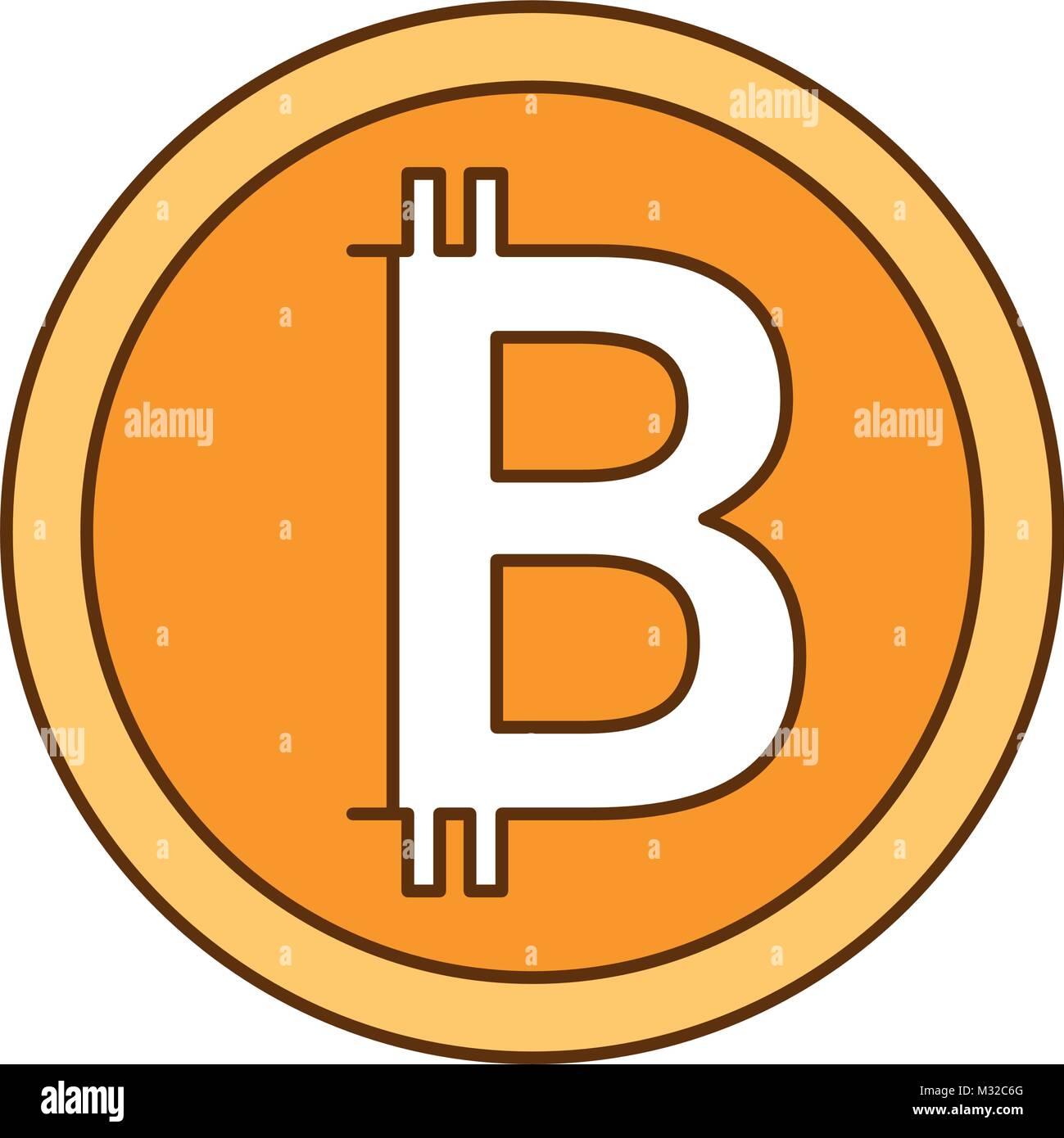 bitcoin virtual money icon Stock Vector Image & Art - Alamy