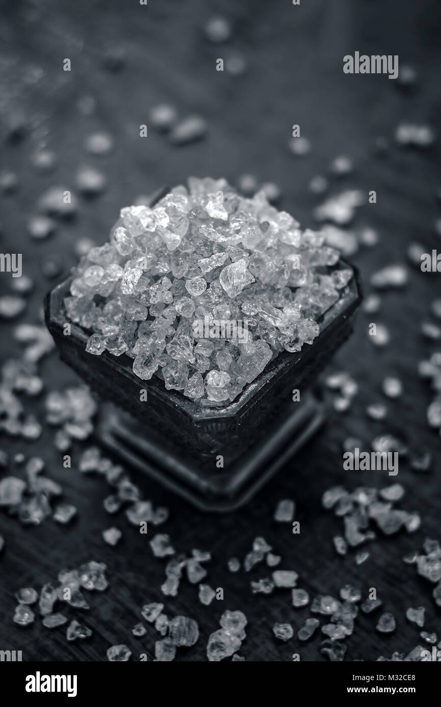 Close up of Edible gum,Gond,acacia gum in a blue colored bowl Stock ...
