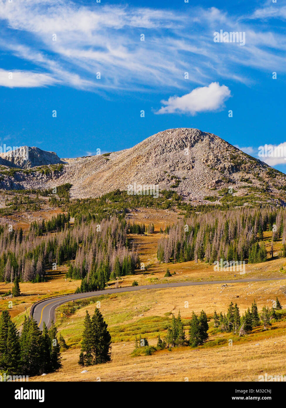 Snowy Range Scenic Byway, Centennial, Wyoming, USA Stock Photo - Alamy