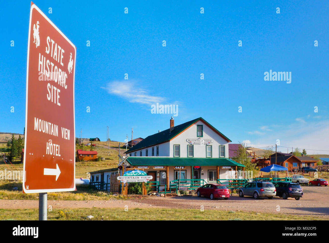 Mountain View Historic Hotel, Snowy Range Scenic Byway, Centennial ...