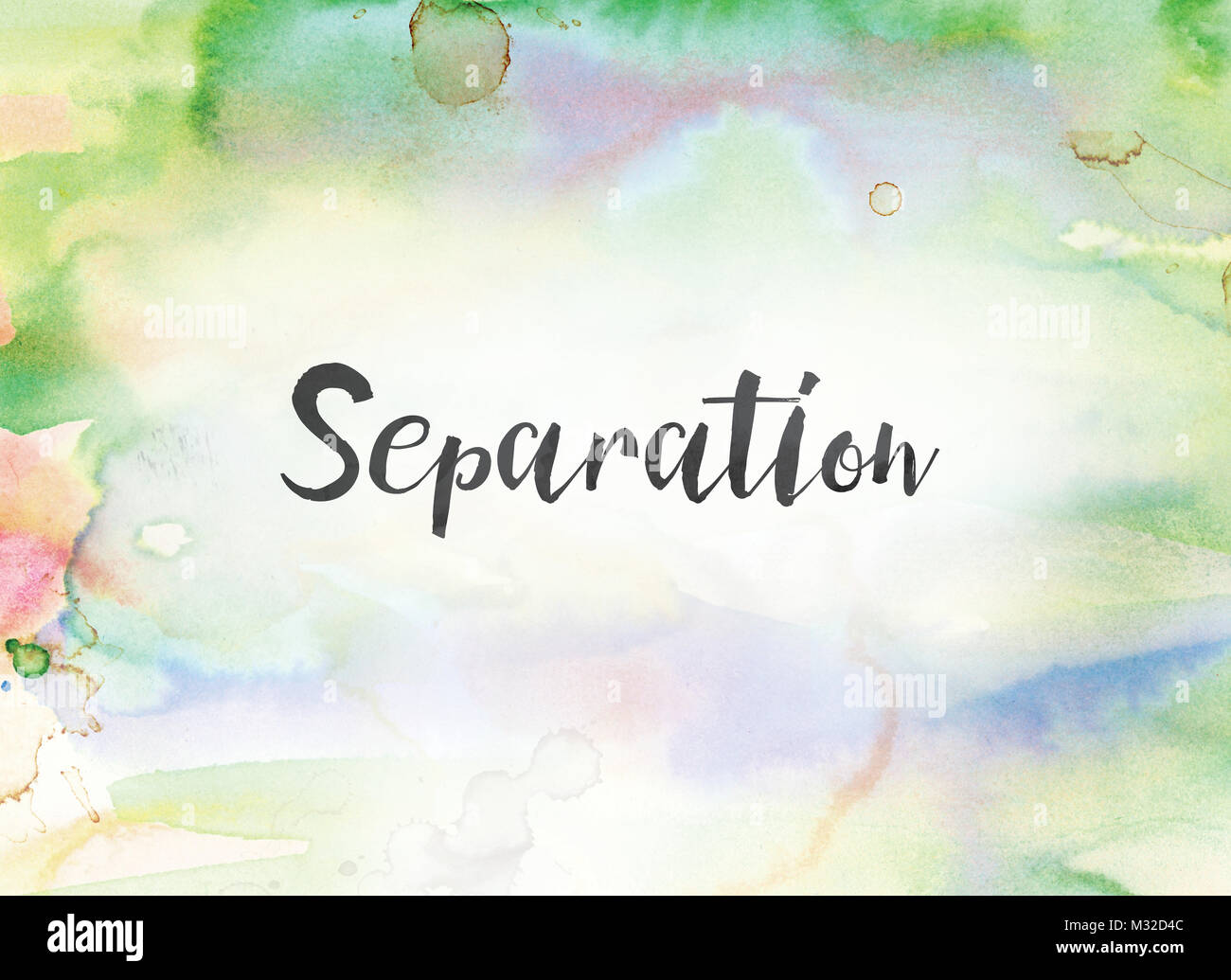 The word Separation concept and theme written in black ink on a ...
