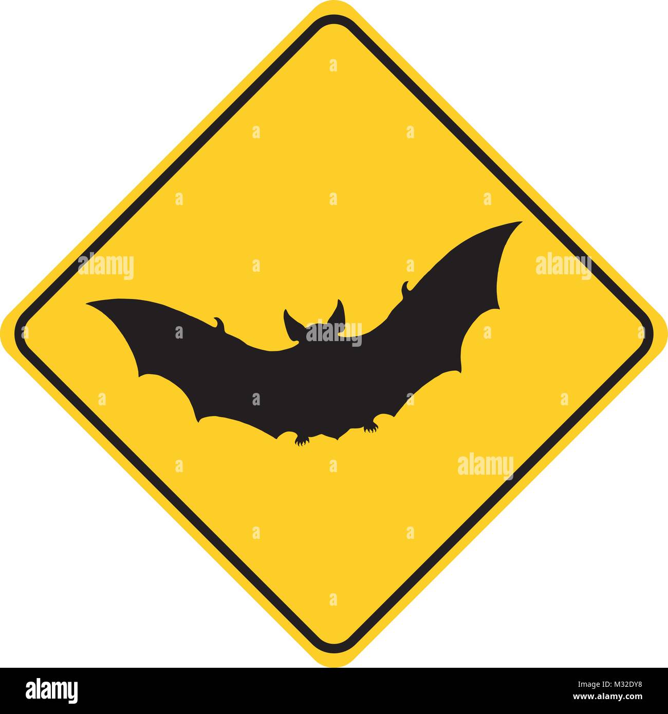 Bat warning sign hi-res stock photography and images - Alamy