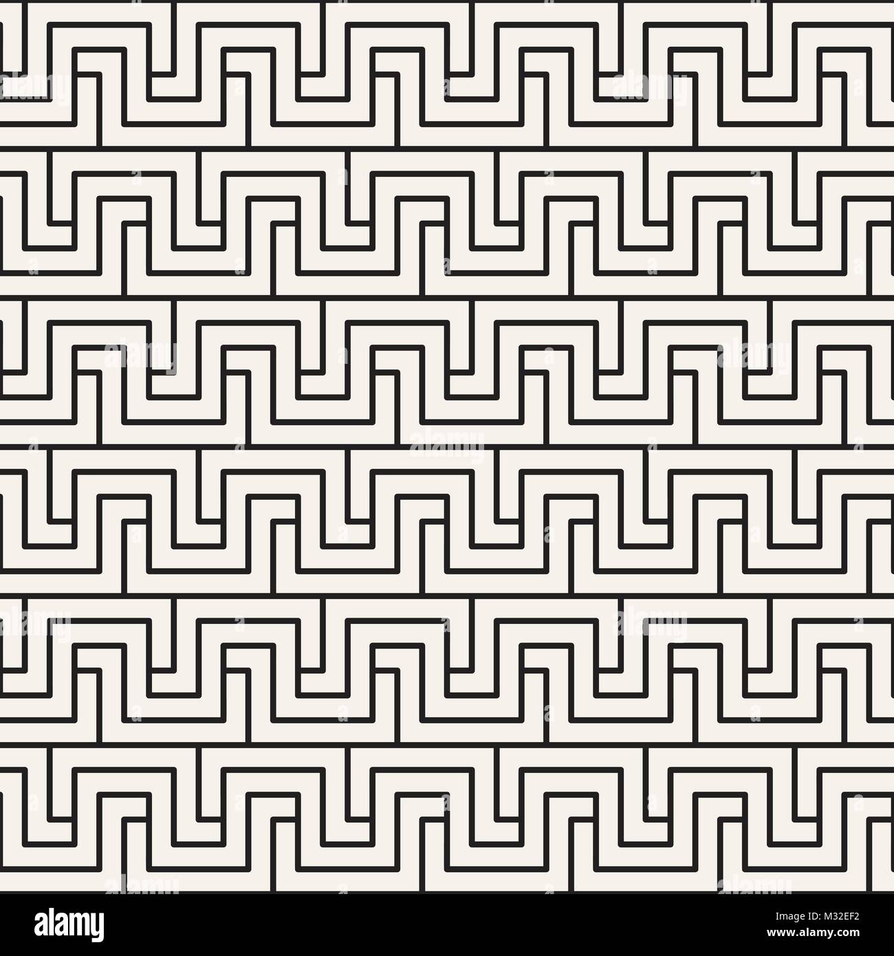 Vector seamless lattice pattern. Modern stylish texture with monochrome ...