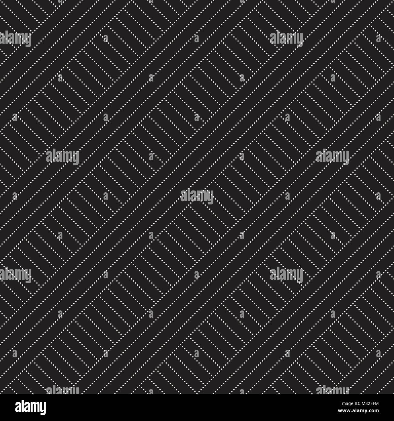 Vector Seamless Lattice Pattern Modern Stylish Texture With Monochrome