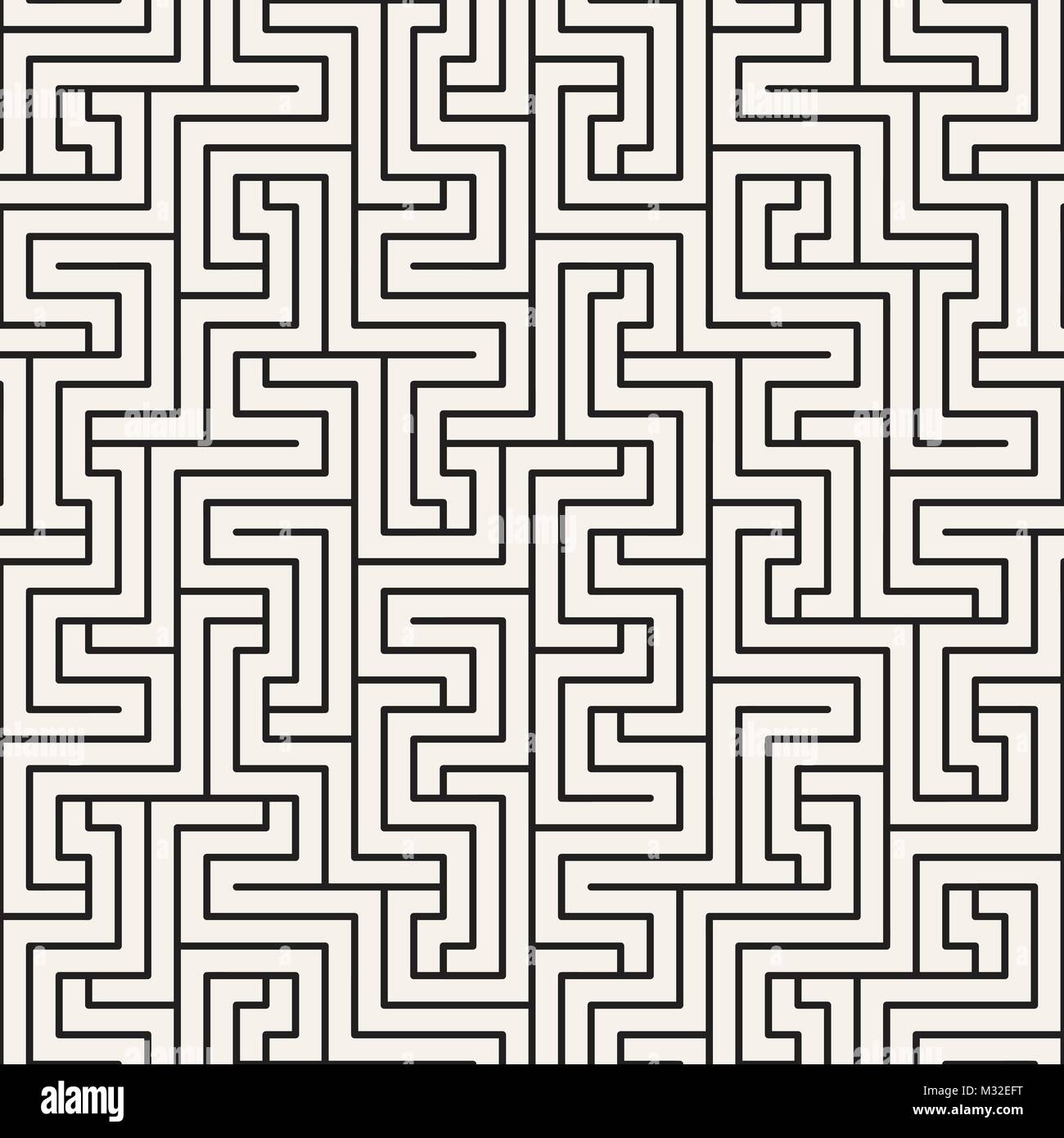 Vector seamless lattice pattern. Modern stylish texture with monochrome ...