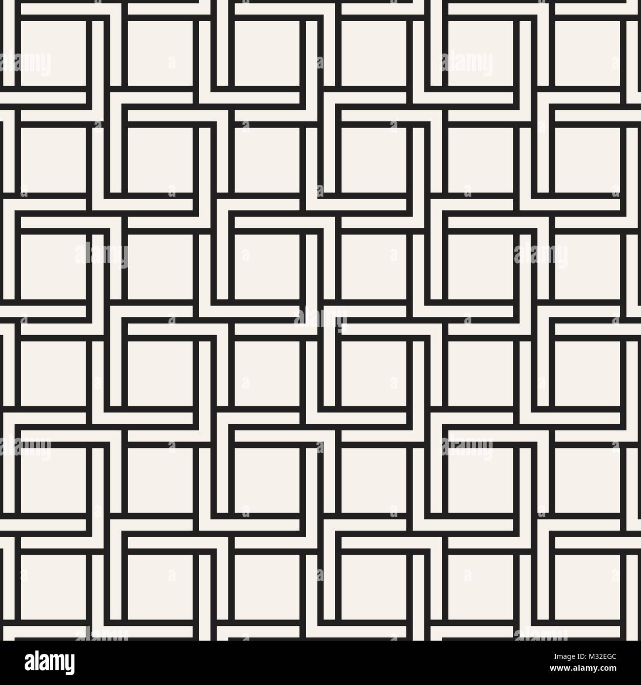 Vector seamless lattice pattern. Modern stylish texture with monochrome ...