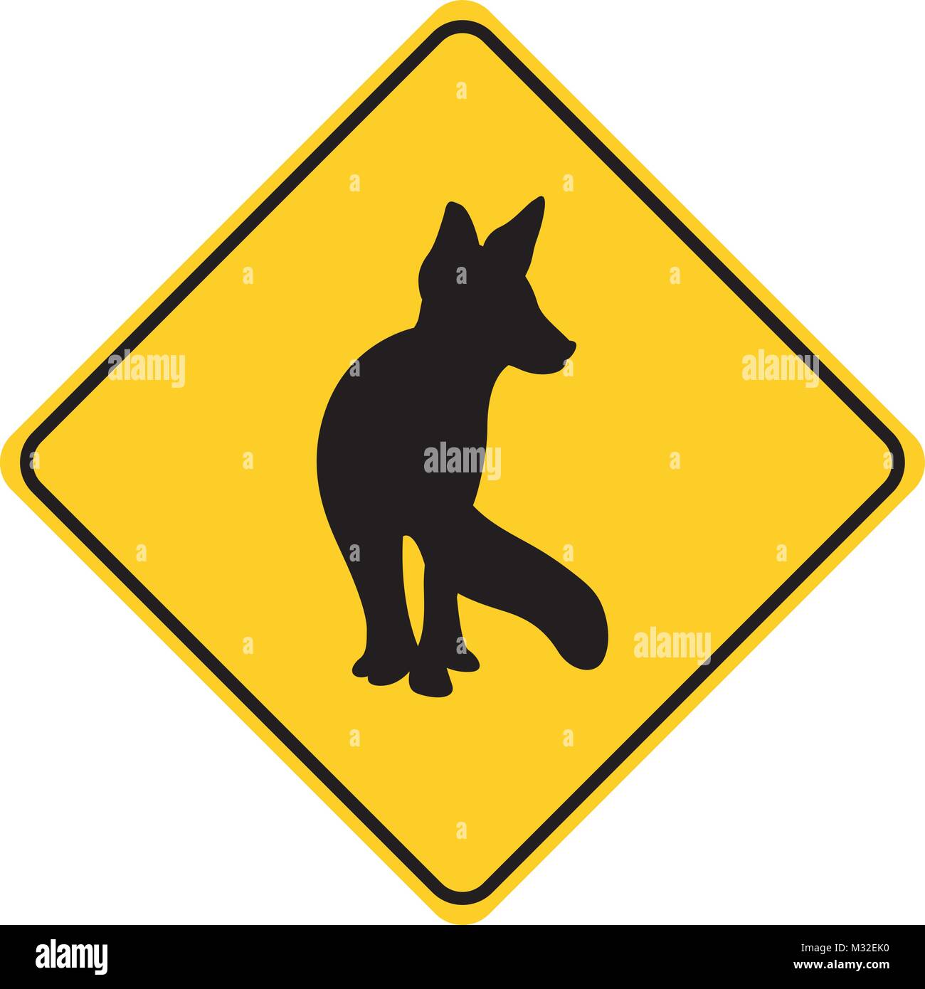 Fox warning Stock Vector Images - Alamy