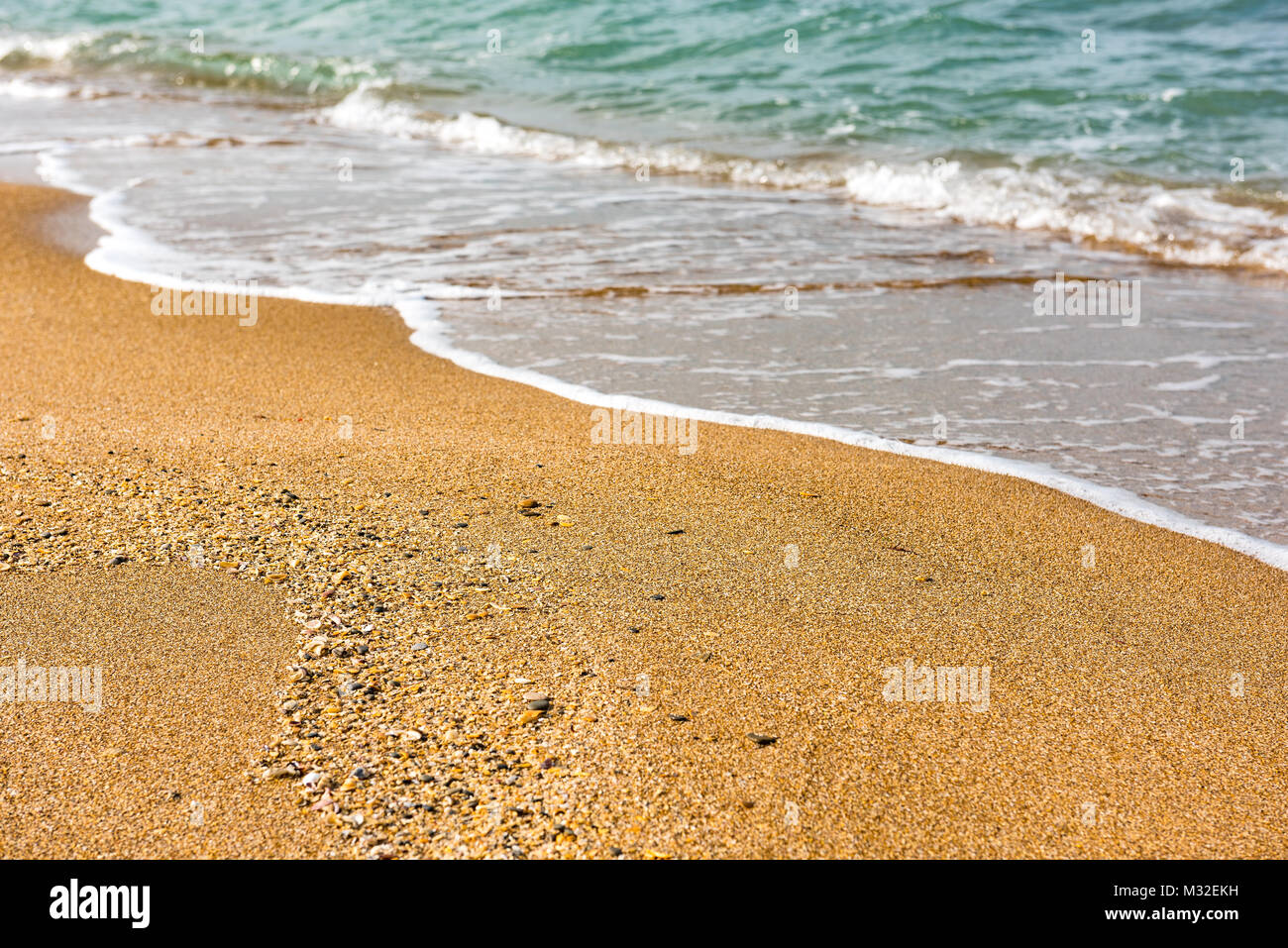 Seaside, empty beach Stock Photo - Alamy