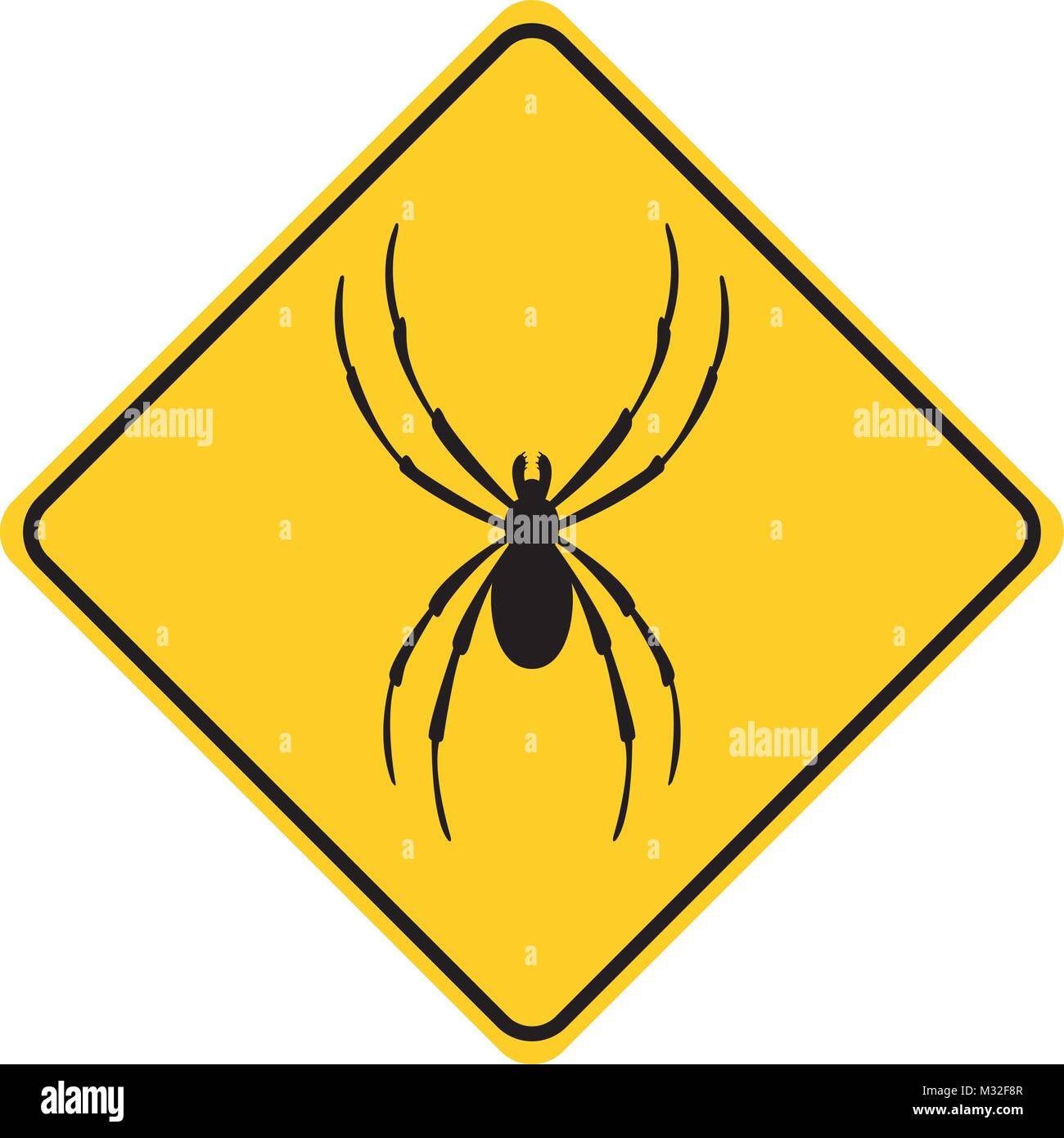 Black and yellow spider Stock Vector Images - Alamy