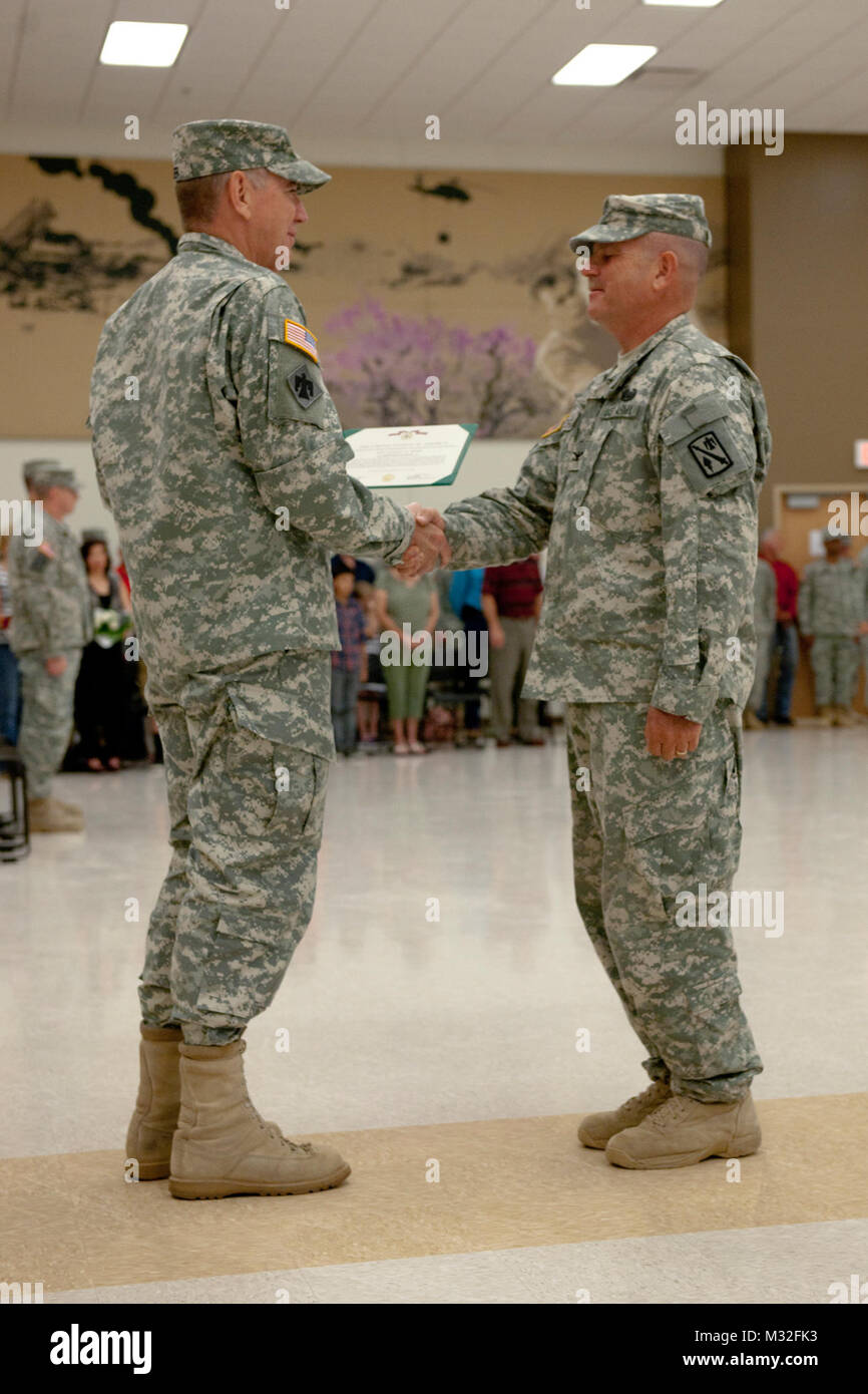The 45th Field Artillery Brigade hosted a change of command at their ...