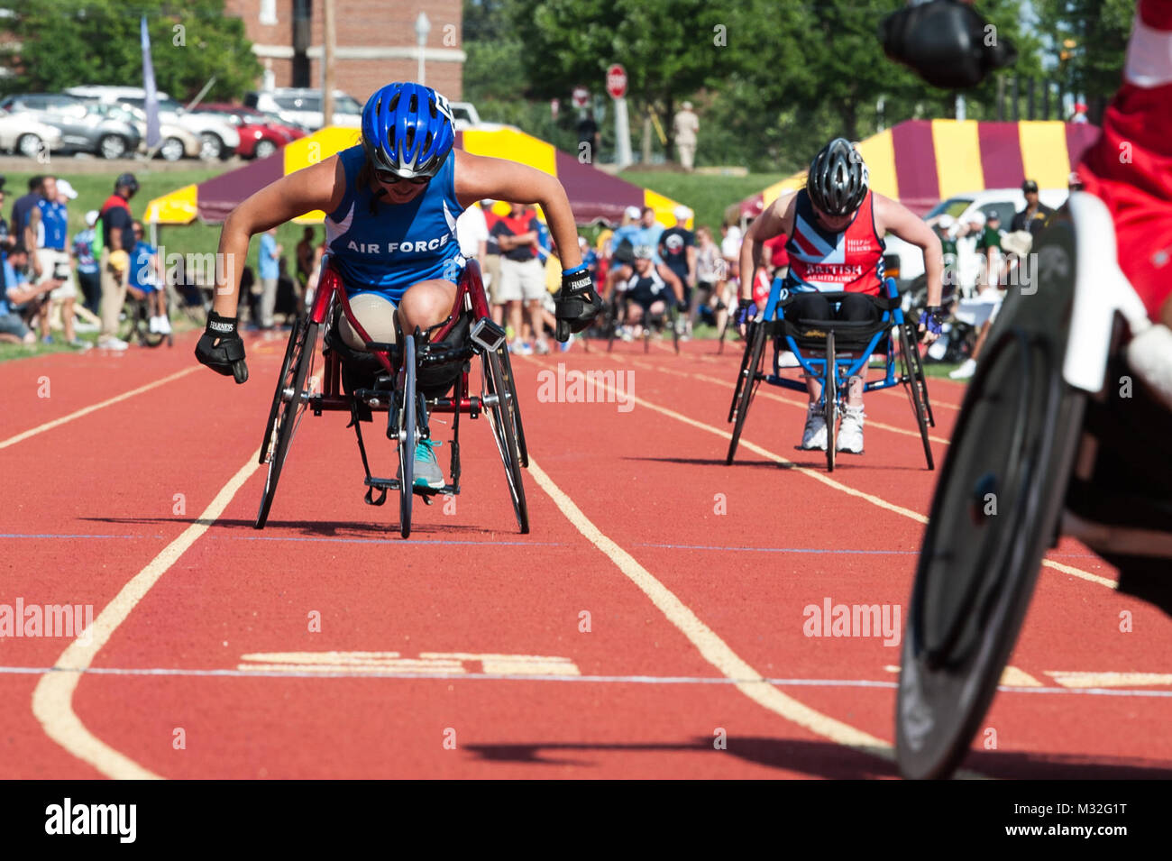 Capt. Christy Wise, Air Force Wounded Warrior team, competes in the ...