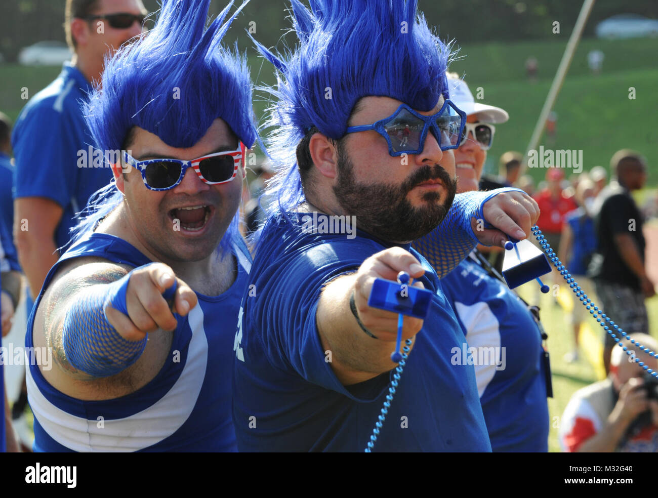 Master Sgt. Daniel Waugh (left) and U.S. Air Force veteran Staff Sgt ...