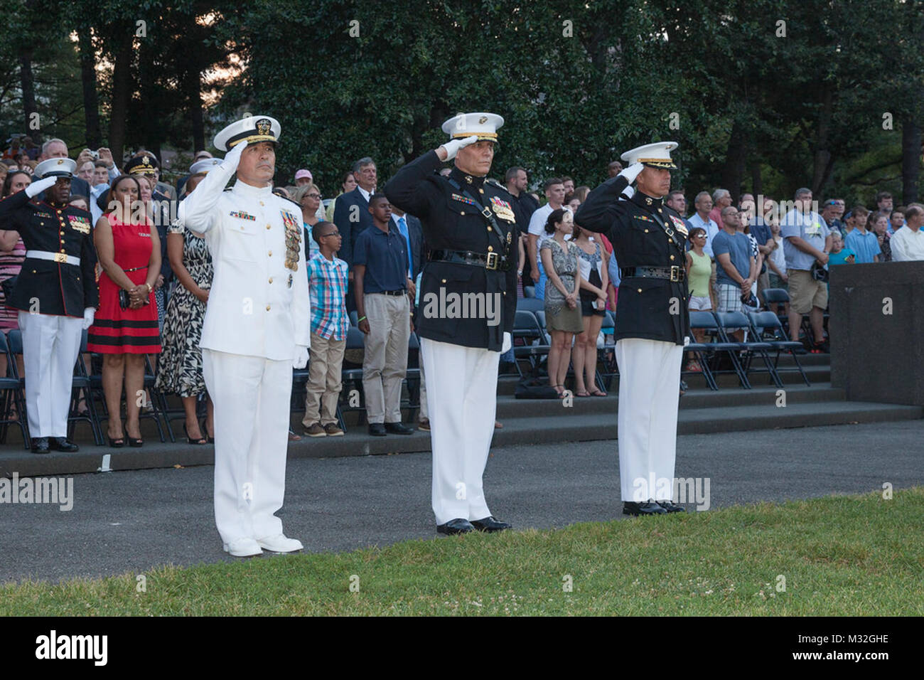 PACOM Commander Attends Sunset Parade at Marine Corps War Memorial in ...