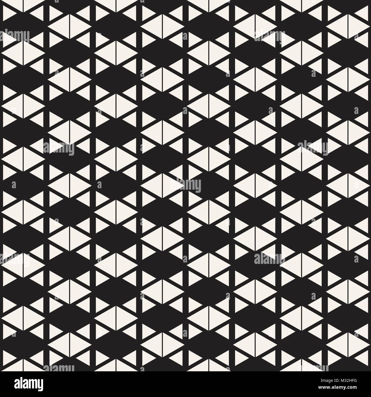 Vector seamless lattice pattern. Modern stylish texture with monochrome ...