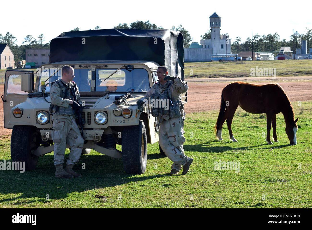 Cavalry Then and Now by Georgia National Guard Stock Photo - Alamy