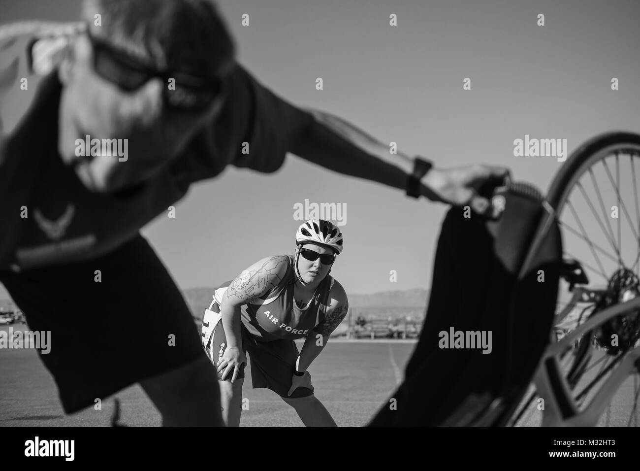 At nellis air force base Black and White Stock Photos & Images - Alamy