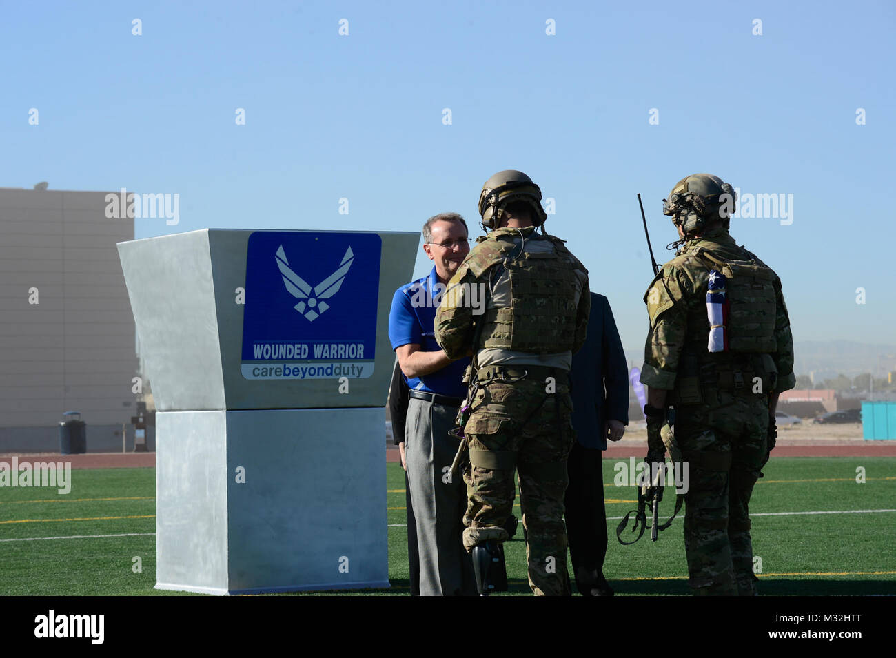 Staff Sgt. August O’Neil, Air Force Wounded Warrior and fellow ...