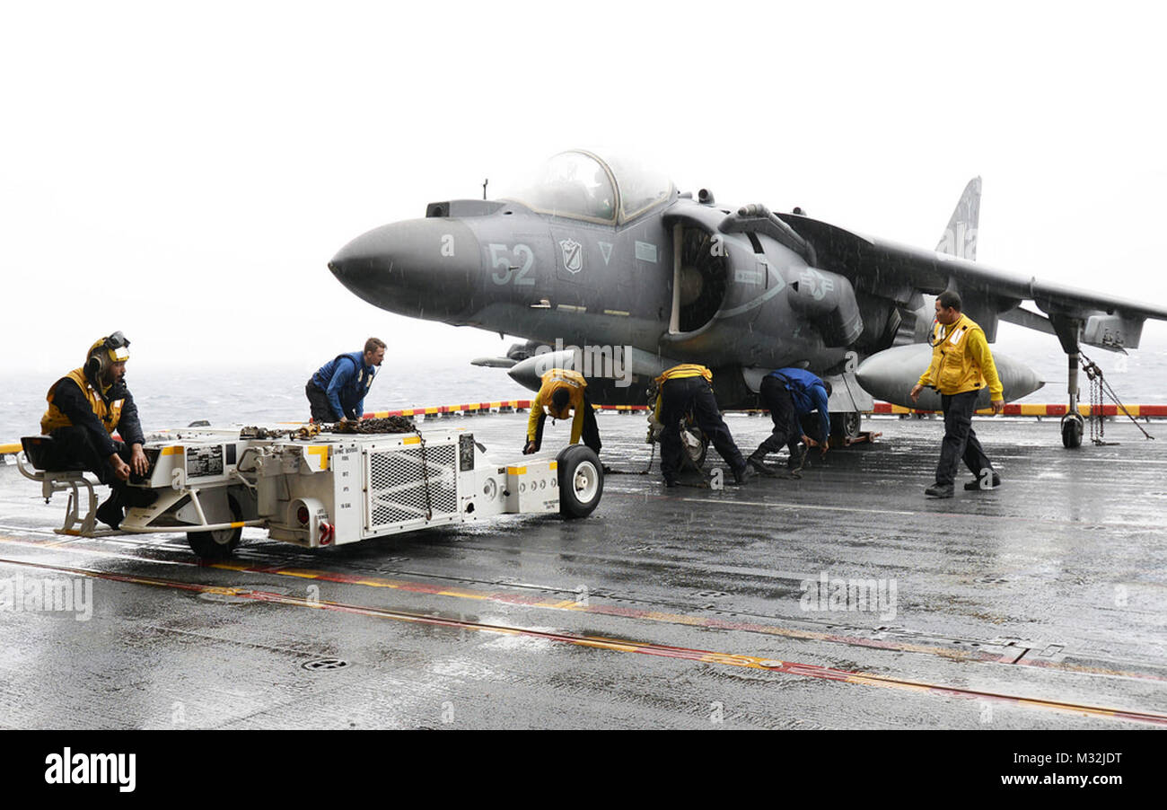 US Sailors Conducting Aviation Operations During USS Boxer's Deployment ...