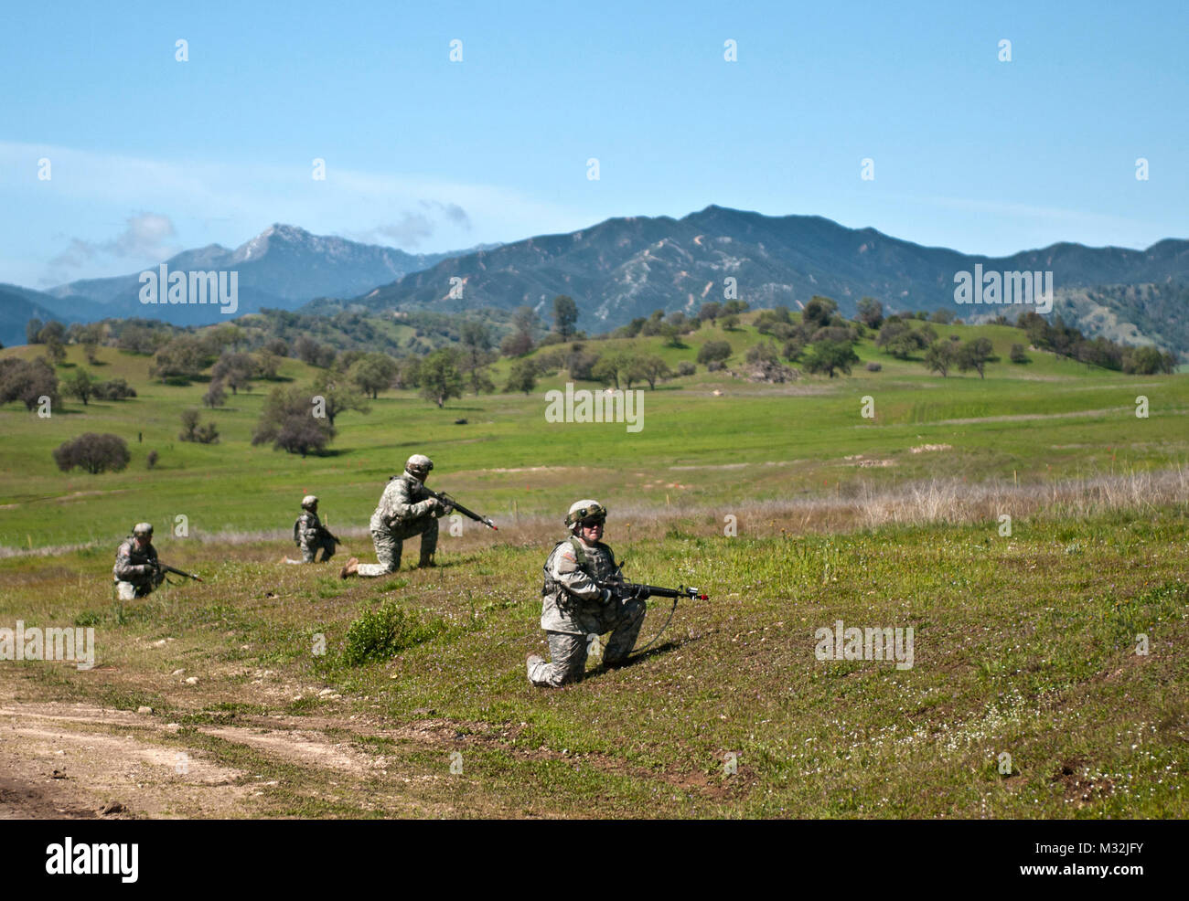 U.S. Army Reserve Soldiers protect an Entry Control Point from Opposing ...