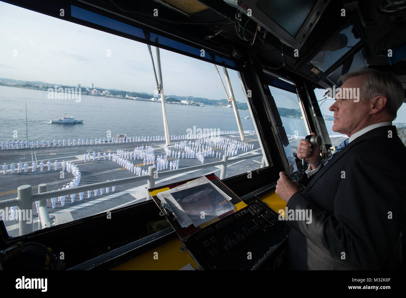 Secretary of the Navy Addresses Sailors Aboard the USS Ronald Reagan in ...