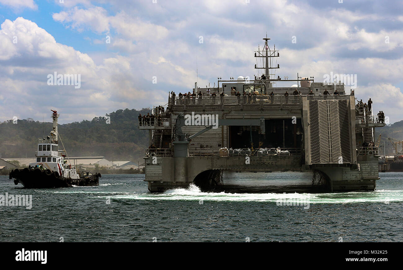 Expeditionary fast transport ship usns millinocket t epf 3 hi-res stock ...