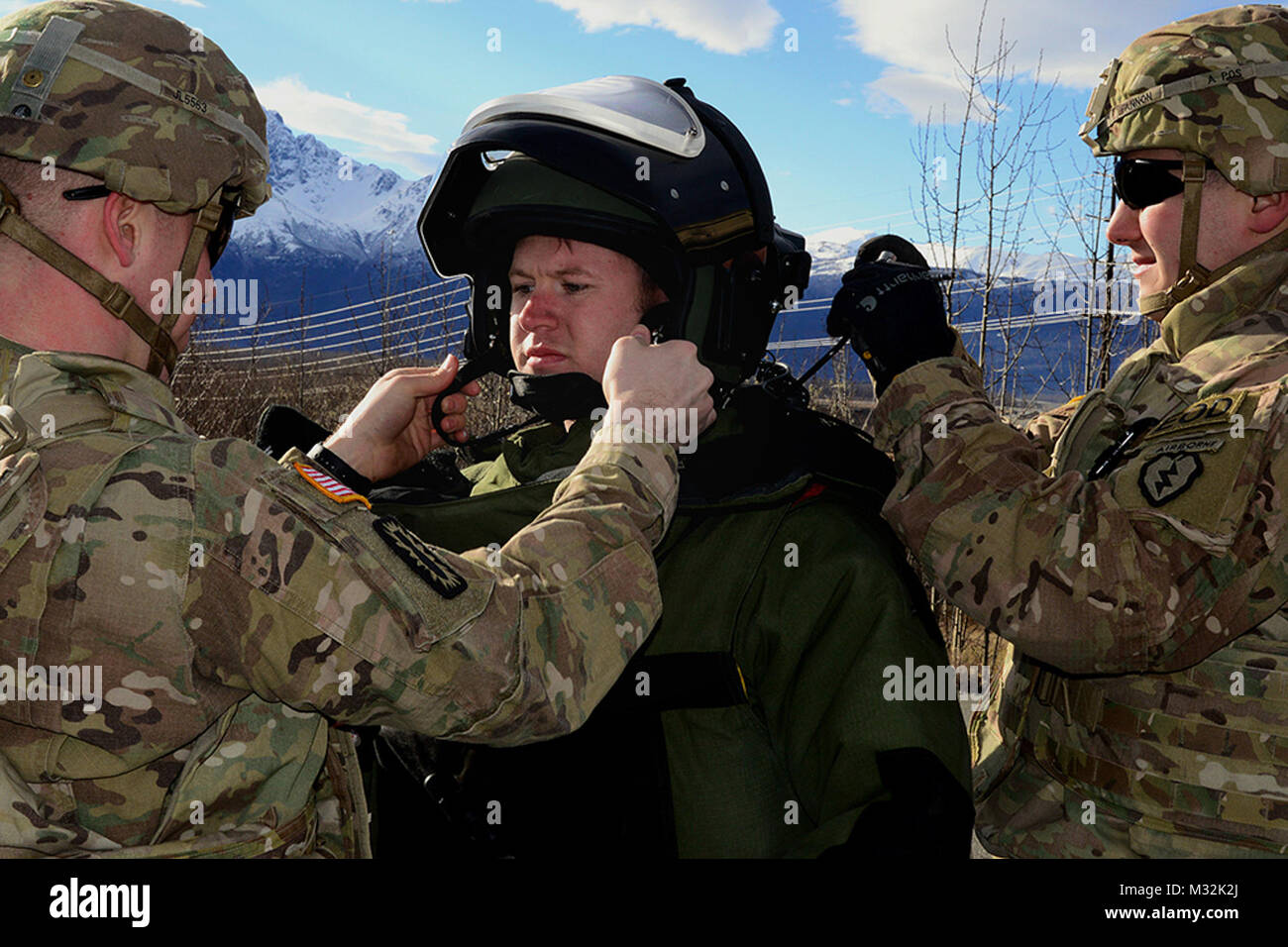 Cpl. Joshua Lackey (left) and Spc. Matthew Fannon help Sgt. Richard ...