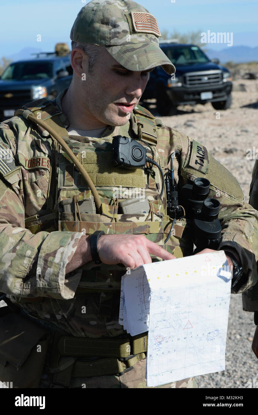 A tactical air control party member with the 147th Air Support ...