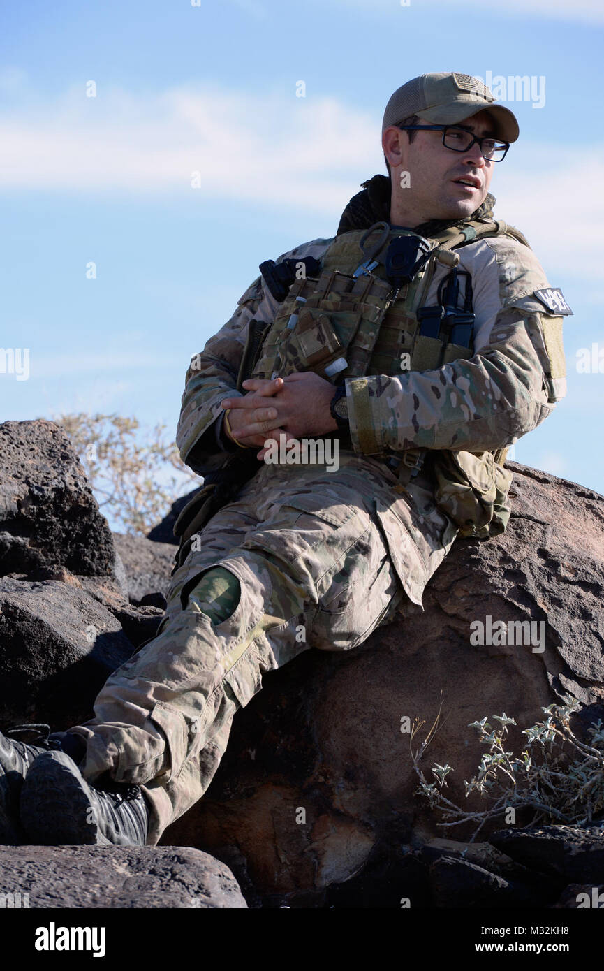 A tactical air control party member with the 147th Air Support ...