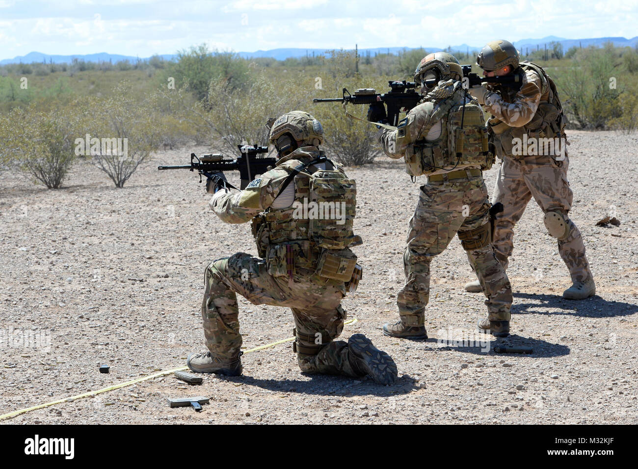 Tactical air control party members with the 147th Air Support ...