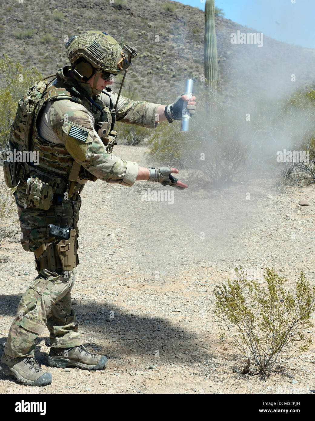 A tactical air control party member with the 147th Air Support ...